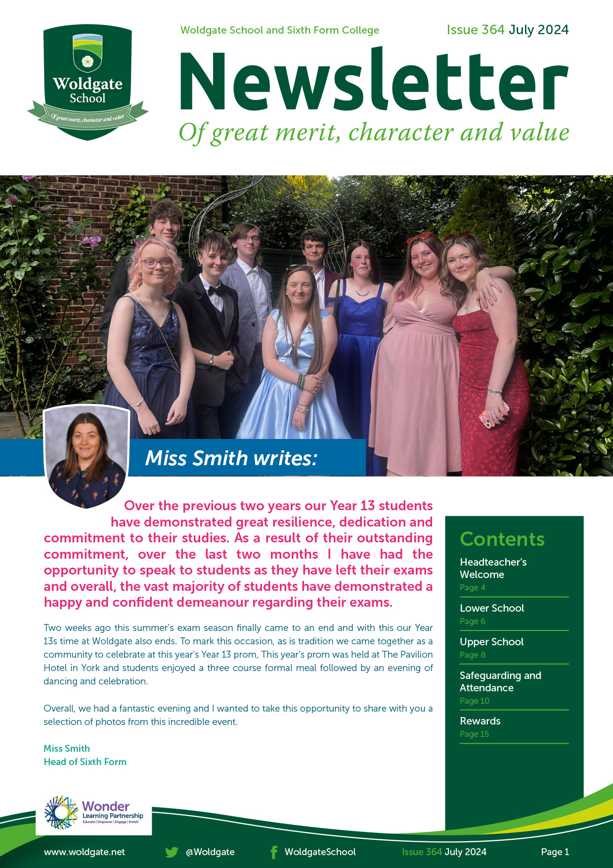 Newsletter Archives | Woldgate School